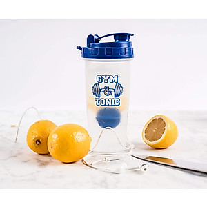 "Gym & Tonic" Plastic Shaker Bottle | Holds Ounces