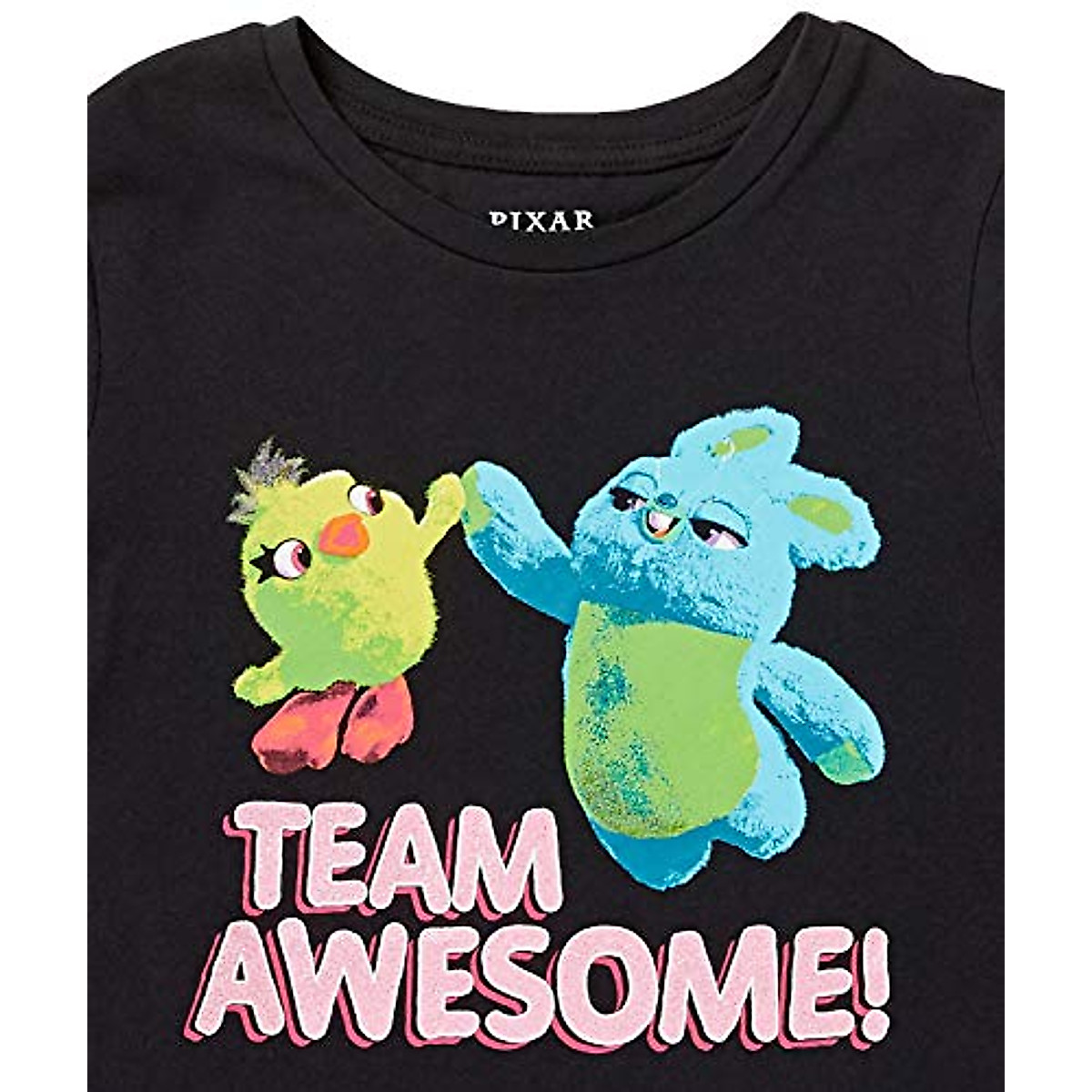 Amazon Essentials Disney | Marvel | Star Wars Girls' Long-Sleeve T-Shirts (Previously Spotted Zebra), Pack of 4, Toy Story Friends Print, Medium