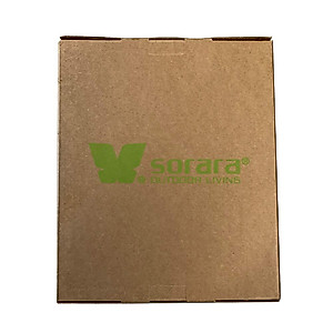 SORARA Patio Sofa Cover - Single Seater Outdoor Sofa Cover, Waterproof Lounge Porch Lawn Patio Furniture Covers, 34" W x 34" L x 36" H, Khaki