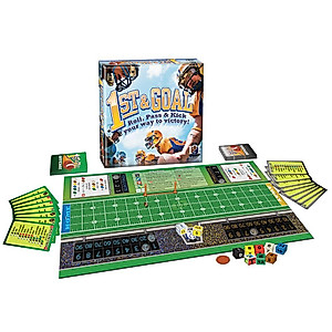 R&R Games 1st & Goal, Football Board Game for Adults and Kids, Card Games for Family Night