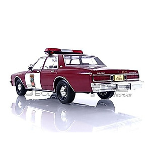 Greenlight 1987 Chevrolet Caprice Burgundy with Burgundy Interior Minnesota State Trooper Fargo (1996) Movie Artisan Collection 1/18 Diecast Model Car