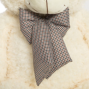 iBonny Teddy Bear Stuffed Animals Plush Soft Cuddly Bear 32 Inch Beige