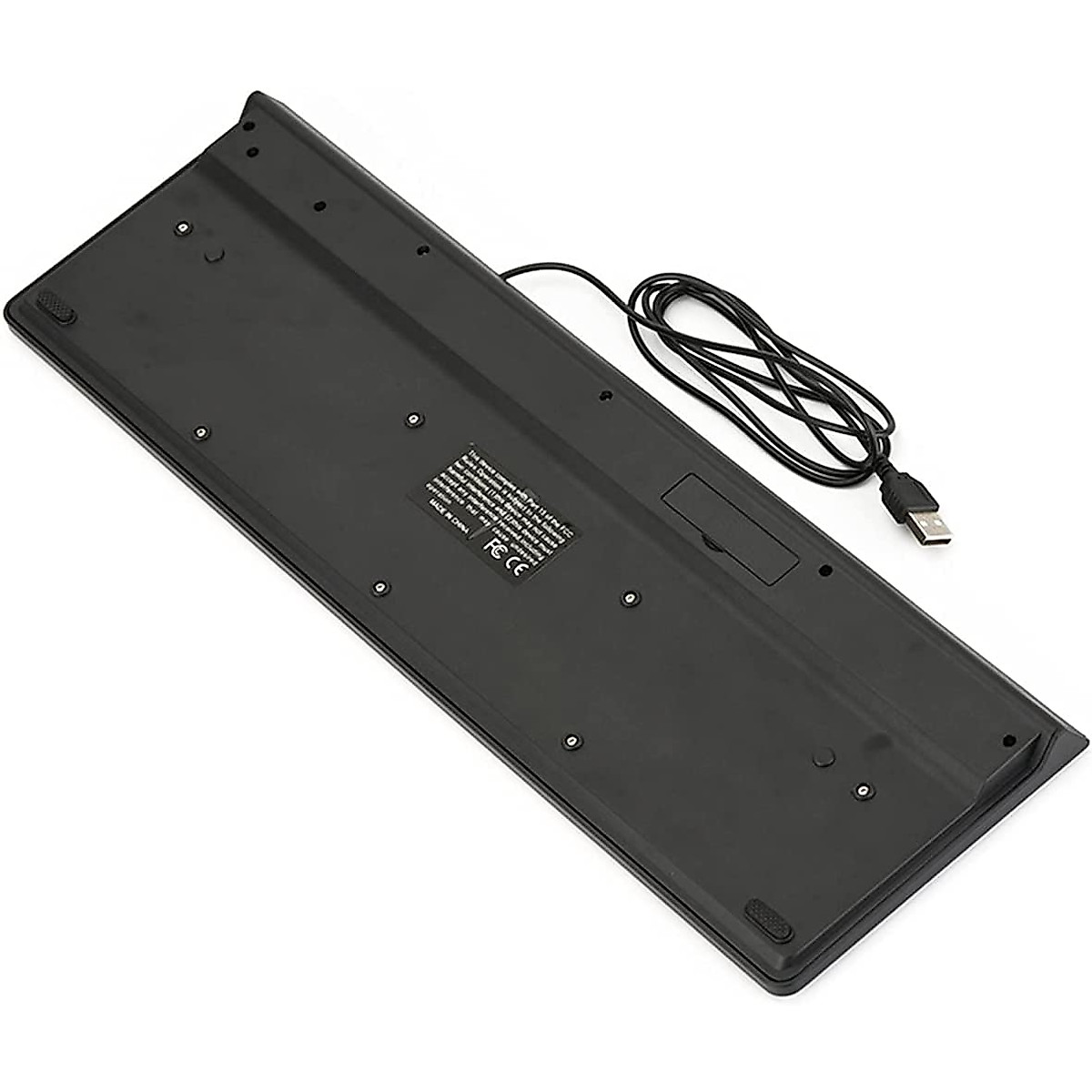 HYNAK Wired USB Keyboard, Gaming Keyboard Home Office, Work or Personal Computer Shortcuts for Notebook Computer, Chinese Beginners Computer, PC, Laptop, Black