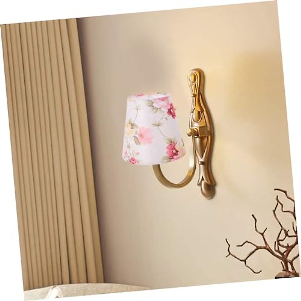 LIFKOME Cloth Lampshade Hanging Lamp Shade Wall Sconce Lamp Shade Lamp Shades for Floor Lamp Decorative Lamp Shade Chandeliers Farmhouse Light Fixtures Fabric Desktop Housing Cover
