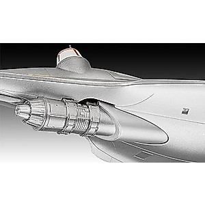 Revell 06787 Star Wars: The Mandalorian N1 Starfighter (Din Djarin) 1:24 Scale Unbuilt/Unpainted Plastic Model Kit with Seated 'Mando' Figure