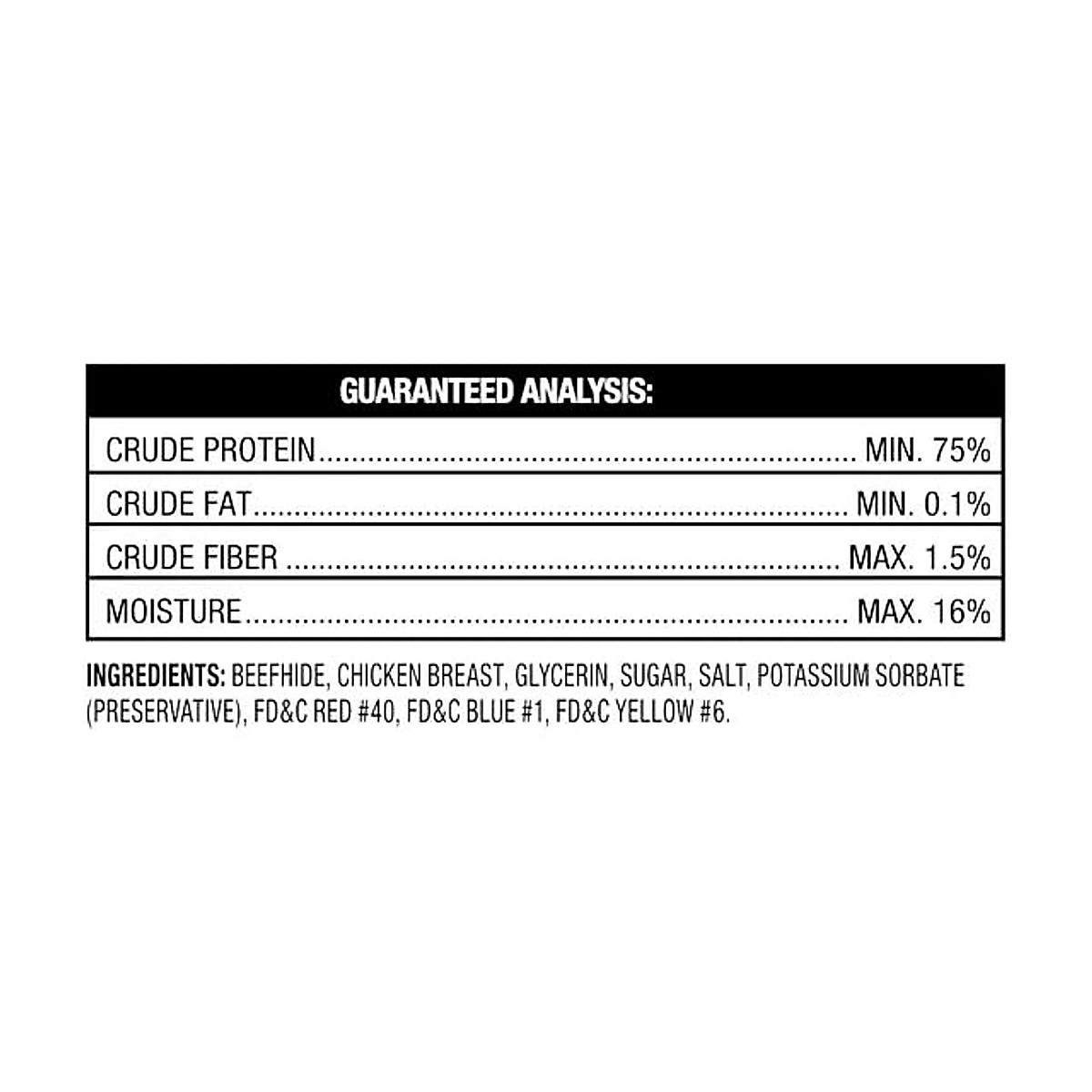 Ol's Roys Beefhide Twist Sticks with Chicken for Dogs, Irresistible Chews Natural & Non-Toxic 23.6 oz, 100 Count