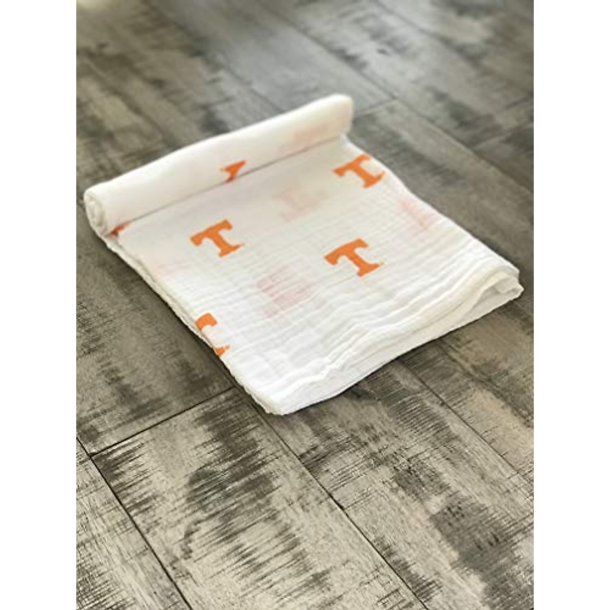 Three Little Anchors University of Tennessee Muslin Swaddle Blanket 47x47in