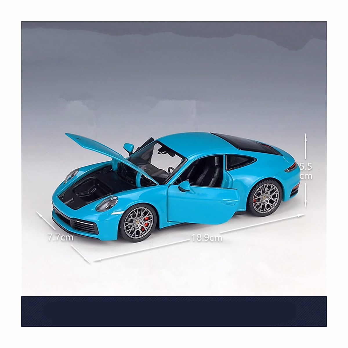 1:24 for Porsche 911 Carrera 4S Alloy Sports Car Model Diecast Metal Toy Vehicles Car Model Childrens Toy Gift Model Cars (Color : Yellow)