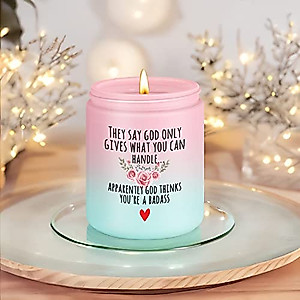 GSPY Scented Candles - Funny Get Well Gifts, Cancer Gifts for Women, Men - Chemo Gifts, Get Well Soon Gifts for Women, Best Friend - Breast Cancer Support, Encouragement Gifts, Surgery Recovery Gifts