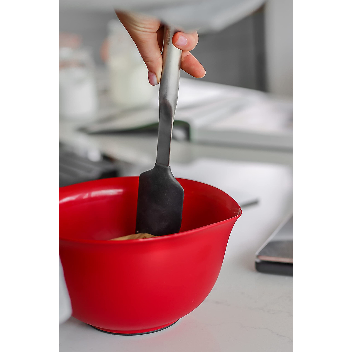 KitchenAid Premium Stainless Steel Scraper Spatula with Silicone Spatula Head