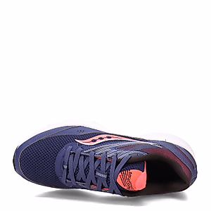 Saucony Women's Cohesion 15 Running Shoe, Cobalt/Punch, 7