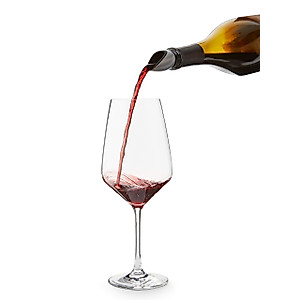 Rabbit Wine Pourer with Stopper, One Size, Black