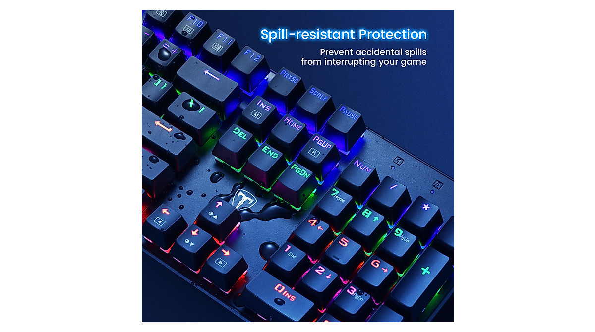 RisoPhy RGB Mechanical Gaming Keyboard - Ultra-Slim Design