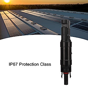 Eujgoov 2Pcs Inline Holder 1000VDC 20A Waterproof Solar Pannel Connector Cable Connectors Solar System Accessories
