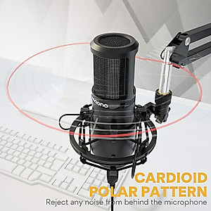 MAONO Podcast Microphone 192KHZ/24BIT AU-PM420 Metal USB Condenser Cardioid PC Mic with Professional Sound Chipset for Gaming, Streaming, YouTube, Voice Over, Studio/Home Recording
