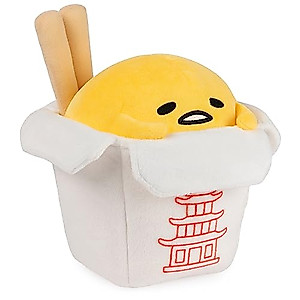 GUND Sanrio Gudetama The Lazy Egg Stuffed Animal, Gudetama Takeout Container Plush Toy for Ages 8 and Up, 9.5”