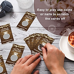 60 Sheets Rustic Bridal Shower Scratch off Game Wedding Games, Bridal Shower Scratch off Cards, Scratch off Winner Tickets Lottery Raffle Tickets Wedding Shower Ideas for Guest Party Favors Prize Gift
