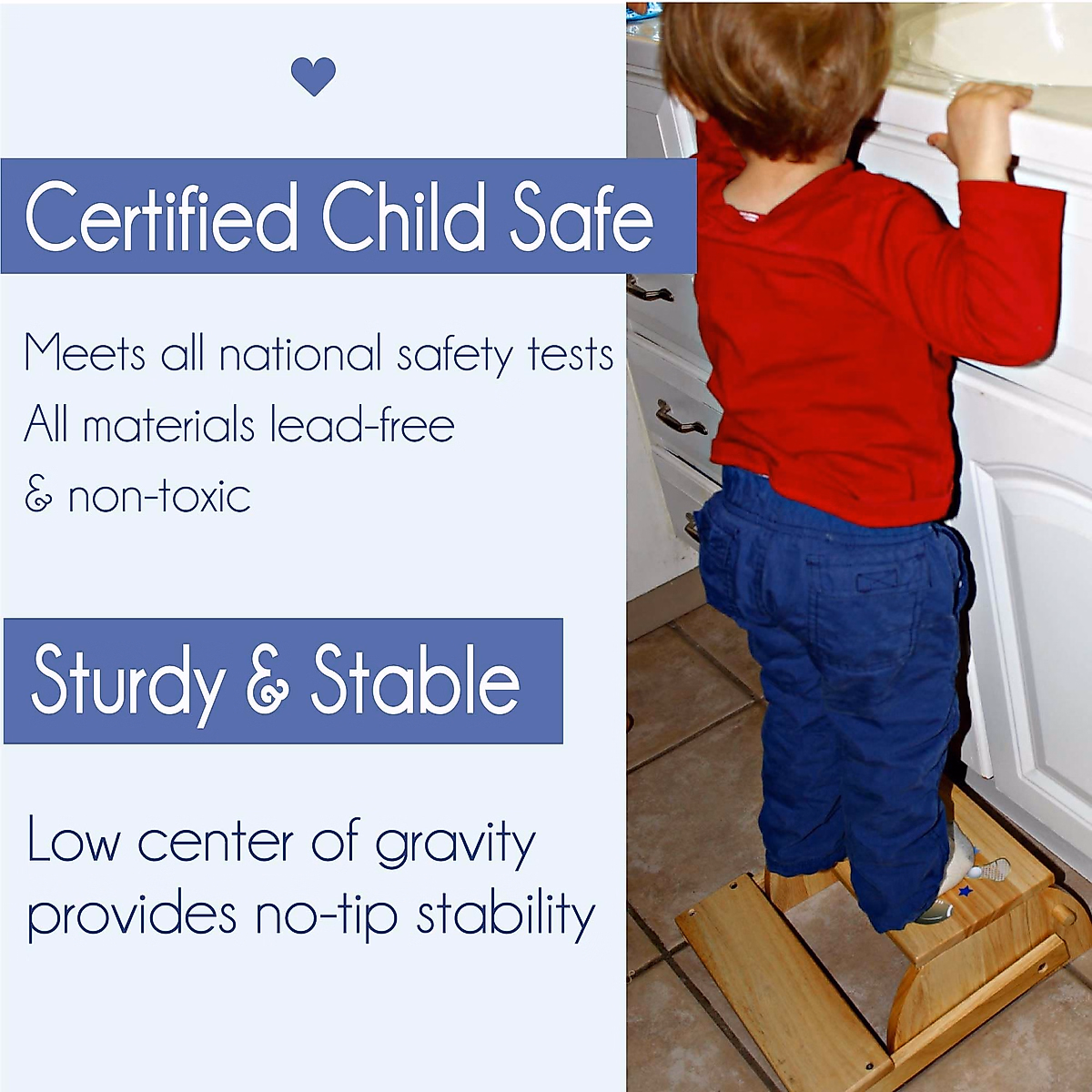 My Bambino Personalized Sports Step Stool Bench Seat Natural Wood