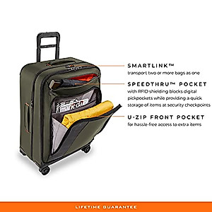 Briggs & Riley ZDX Luggage, Hunter, Checked-Medium 26-Inch