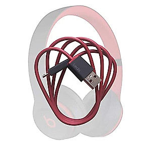 Original Replacement AUX Audio Cable Cord for Beats by Dre Headphones Solo/Studio/Pro/Wireless/Mixr with MIC Black(Discontinued by Manufacturer)+Replacement Charger Cable for Beats by Dr Dre and Pill