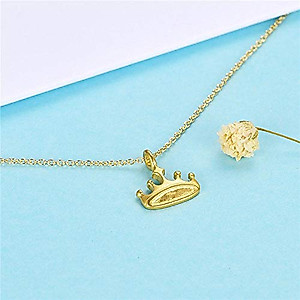 Hundred River Friendship Crown Necklace Gift Necklace with Message Card(crown)