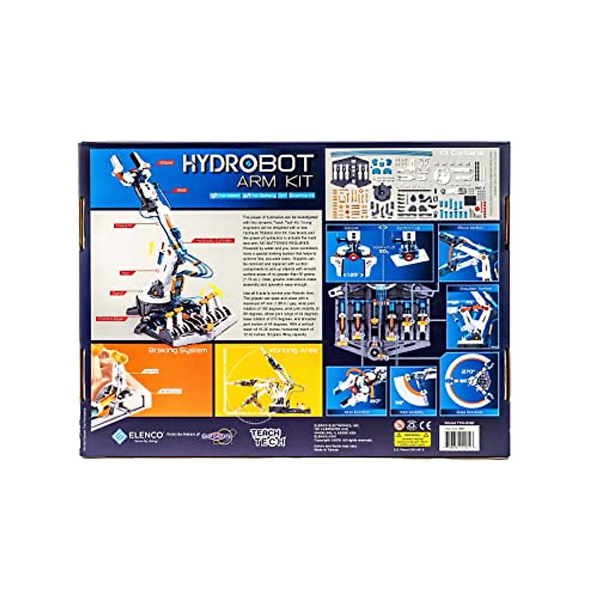 Teach Tech “Hydrobot Arm Kit”, Hydraulic Kit, STEM Building Toy for Kids 12+