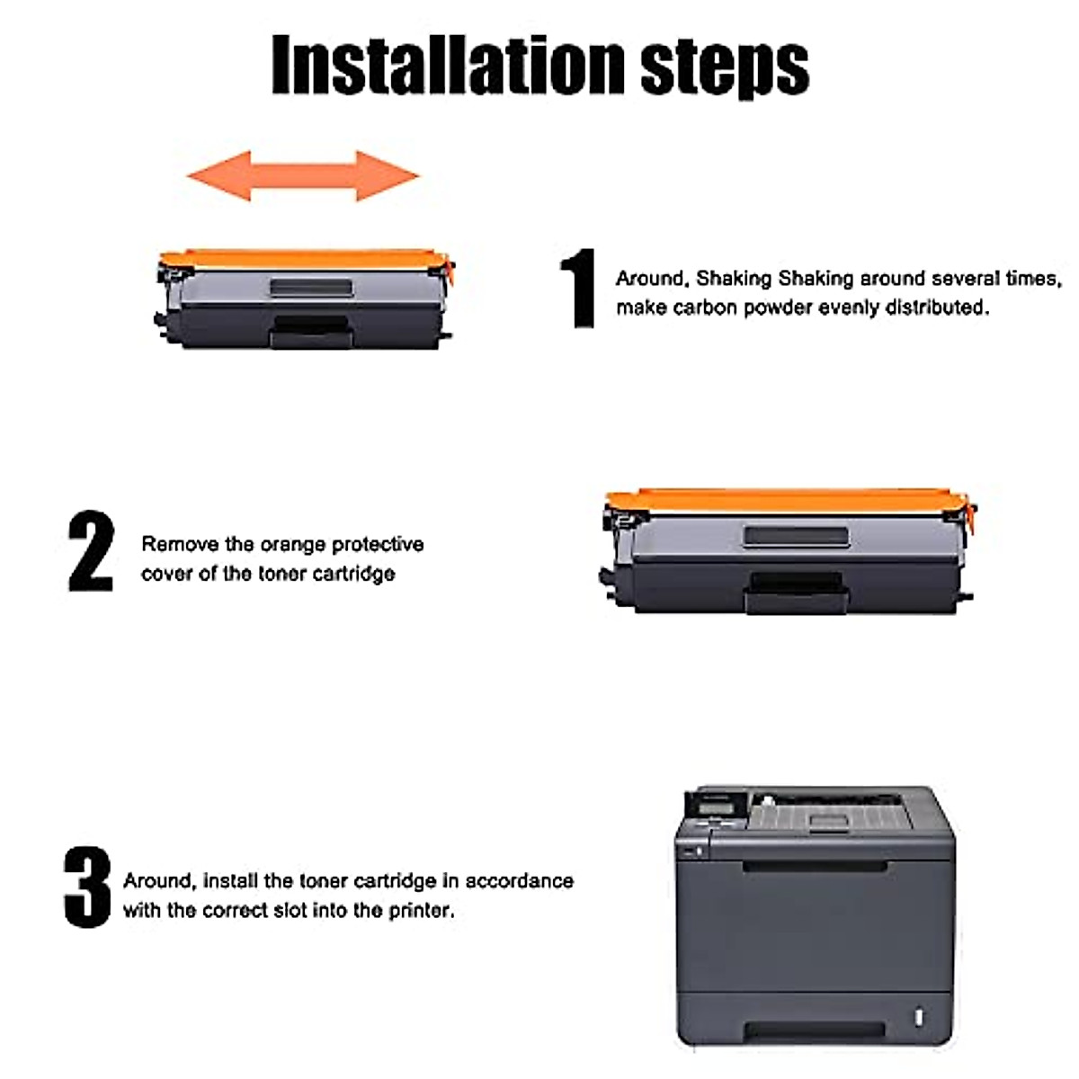 [Black] 1 Pack TN-310 TN310BK Compatible Toner Cartridge Replacement for Brother MFC-9640CDN 9650CDW 9970CDW Printer Ink Cartridge.