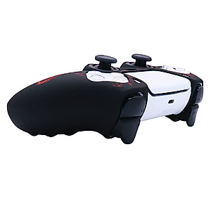 HLRAO silicone case with laser engraved dragon (radiation) for PS5 controller + x2 laser dragon pattern thumb grips and 8 thumb grips.