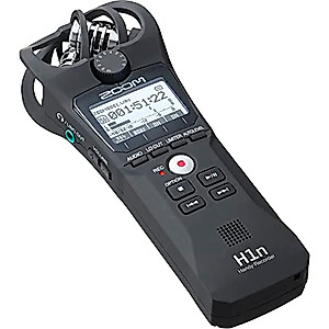 Zoom H1n Audio Recorder Value Bundle with 4x AAA Batteries, SanDisk 32GB microSD Card, Recorder Case, Zoom Accessories and StreamEye Polishing Cloth