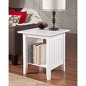 AFI Nantucket Chair Side, End Table (20" x 20"), White