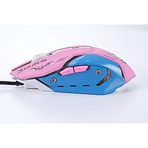 TOMLFF OW Mouse Breathing LED Backlit Gaming Mouse Genji Reaper Wired USB Computer Mouse for PC& Mac E-Sports Gamers