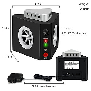 Angveirt Plug-in Rodent Reducer Repellent Ultra Sonic Mouse Electronic Repellers Mice Repelling Device Rat Pest Deterrent with 12 Strobe Lights for RV Garage Indoor