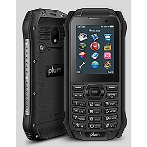 Plum Ram 10 4G LTE Unlocked Rugged Phone 2022 Model - ATT, Tmobile - Black