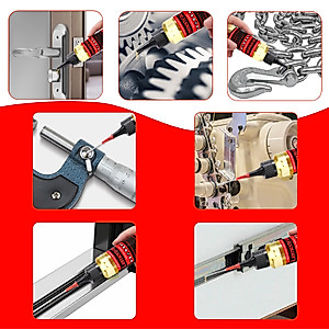 Lemenyaa Door Hinge Lubricant, 2 oz, Silicone Penetrating Oil, Squeak Fix Now-Now, Strong Lube&Rust Inhibitor for Garage Door, Hinge, Lock, Chain, Drawer Slide, Sliding Door(32#)-by Lemenyaa