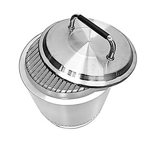 Firepit Accessory Kit (Stainless Steel Firepit Cover Lid+Grill Grate) for 19.5 Inch Solo Stove Bonfire Hotshot Explorer