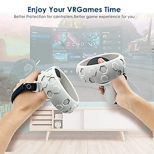 Silicone Cover for Oculus Quest 2, Protective Case Set Accessories for Meta VR, Multi Colors Soft Shell Skin