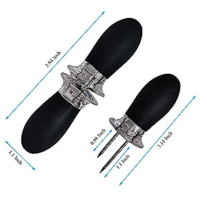 Corn On The Cob Holders,Corn cob Holders Corn Forks Large Corn Cob Holders To Hold Boiled Corn & Roasted Corn Meat Fruit And So On Corn On The Cob Holders Black 5 pairs / 10pcs