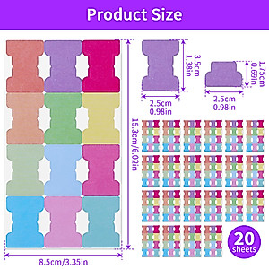 Bewudy Sticky Index Tabs 240PCS Writable Sticky Notes Flags Paper Tabs Page Markers Double Sided Book Tabs Annotation Tabs, for Labeling Classifying Planning, 12 Colours