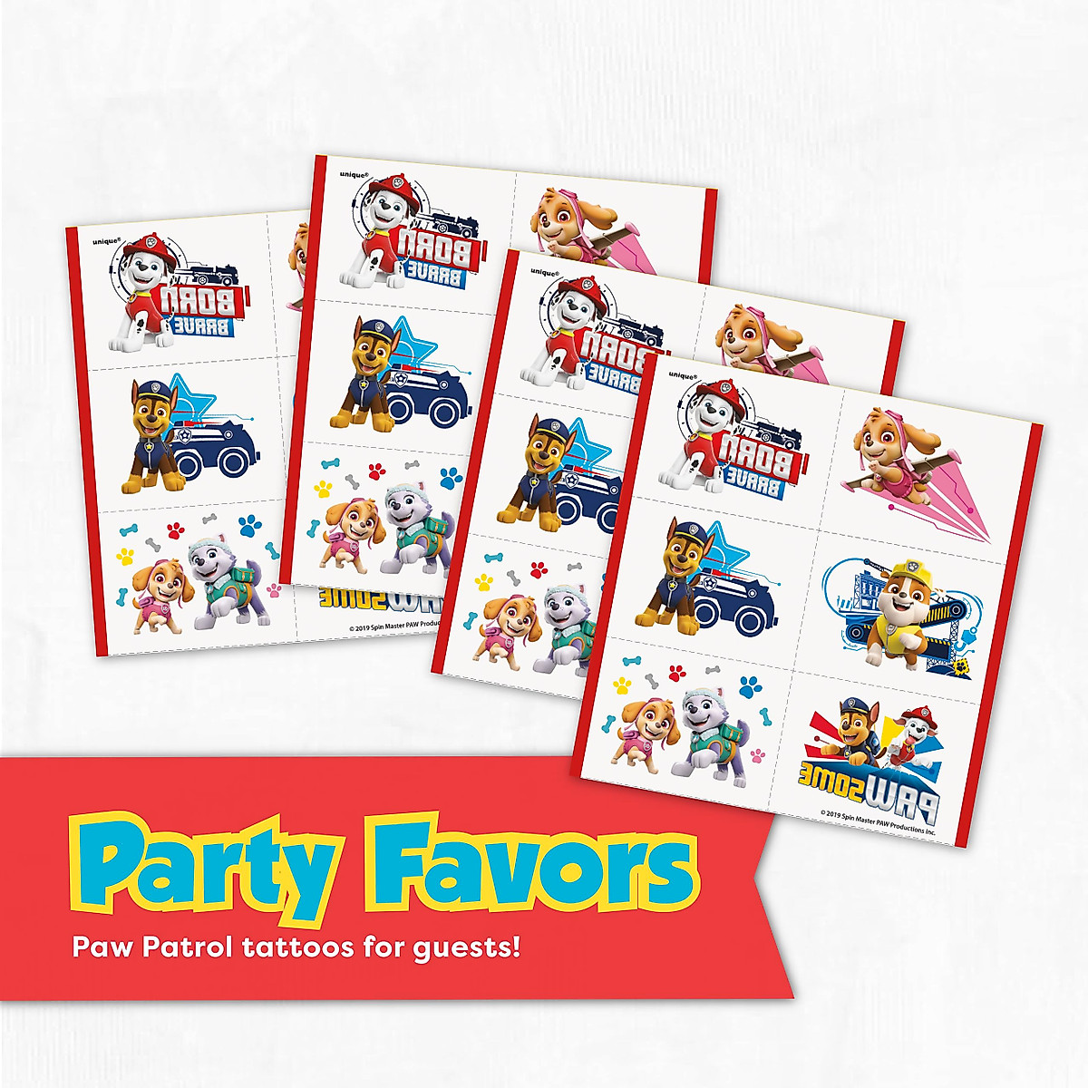 Paw Patrol Party Supplies and Decorations, Paw Patrol Birthday Party Supplies, Serves 16 Guests, Officially Licensed with Table Cover, Banner Decor, Plates, Napkins & More
