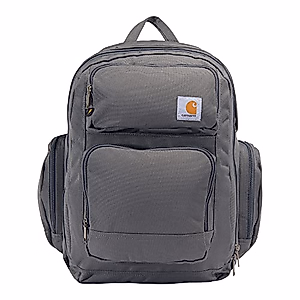 Carhartt Force Pro Backpack with 17-inch Laptop Sleeve and Portable Charger Compartment, Grey, One Size