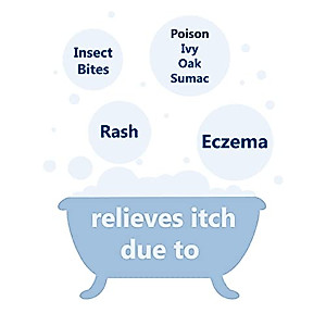 Aveeno Soothing Bath Treatment with 100% Natural Colloidal Oatmeal for Treatment & Relief of Dry, Itchy, Irritated Skin Due to Poison Ivy, Eczema, Sunburn, Rash, Insect Bites & Hives, 8 ct.