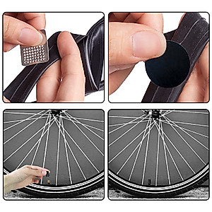 Listenman 2 PACK 12" x 1.75/1.95/2.125 Bike Inner Tube with Bike Tube Repair Tool Kits, 4 Tire Levers, 6 Self-Adhesive Round Patches, 1 Metal Rasp, Replacement Schrader Valve Bicycle 12" Inner Tubes