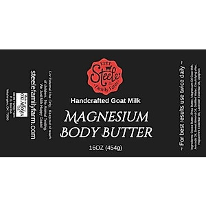 Magnesium Body Butter, 16 ounce or 6 ounce
