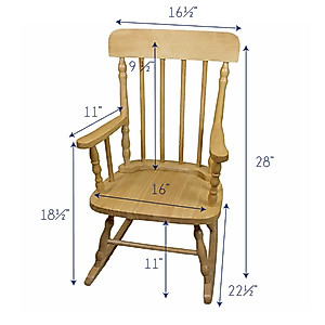 My Bambino Personalized Boys Wood Rocking Chair