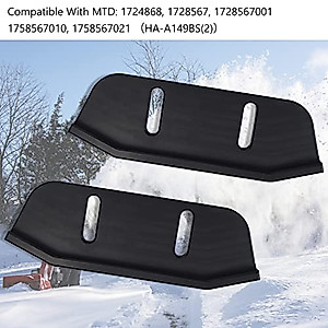 1728567001 A149BS 780-126 Snow Thrower Runner Single Composite Skid Shoe Compatible With Craftsman MTD TroyBilt 1724868, 1728567 3" C to C Snow Blower, Replaces Models 1728567021, 1728567BDG - 2 pack