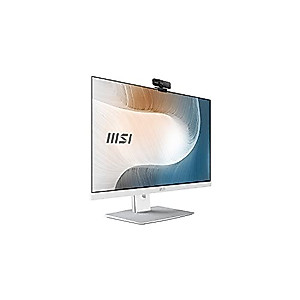 MSI Modern AM242TP AIO Desktop, 23.8" FHD Touchscreen, Intel Core i5-1135G7, 8GB Memory, 256GB SSD, WiFi 6, BT 5.1, FHD Webcam, White, Windows 11 Home (11M-875US)