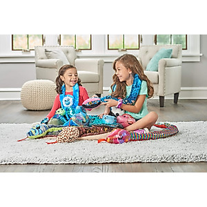 Wild Republic Sequin Monkey Plush, Stuffed Animal, Sensory Plush Toy, Gifts for Kids, Green, 22 inches , Blue