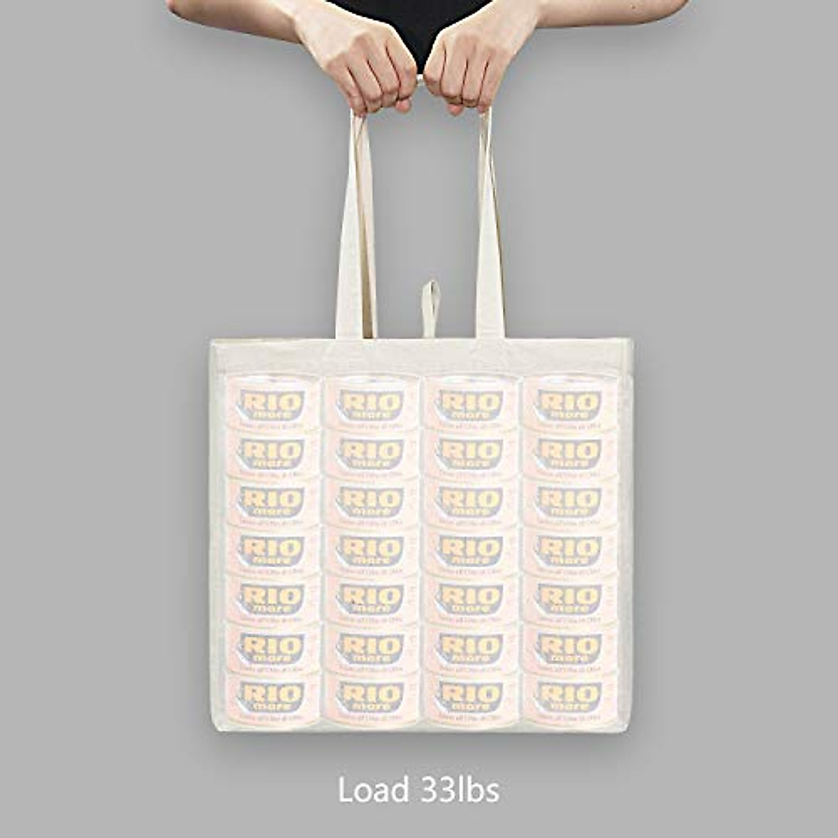 TOPDesign 6-Pack Reusable Grocery Shopping totes, Foldable Canvas Bags