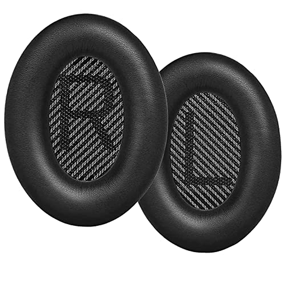 QC35 Replacement Pads Parts QC35 ii Earpads Ear Cushion Accessories Compatible with QuietComfort 35 II QuietComfort 35 (Series I) Wireless Gaming Headset.(Black)