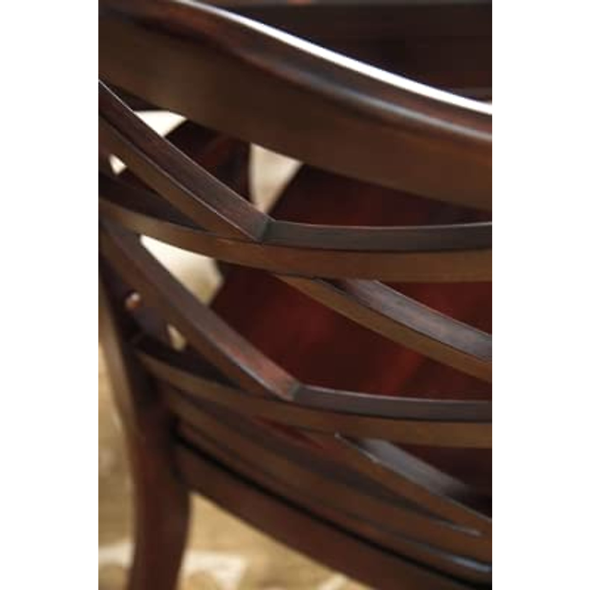 Signature Design by Ashley Porter Traditional Hand Finished Rustic Dining Arm Chair, Set of 2, Brown